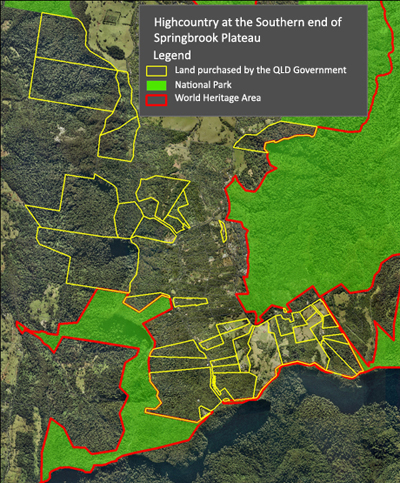Queensland Government acquired land at Springbrook for rainforest ...